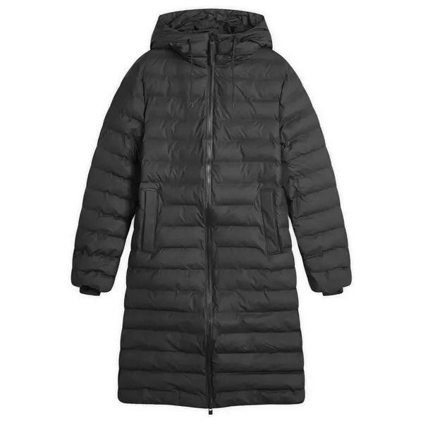 Rains Lohja Long Puffer Jacket - Black