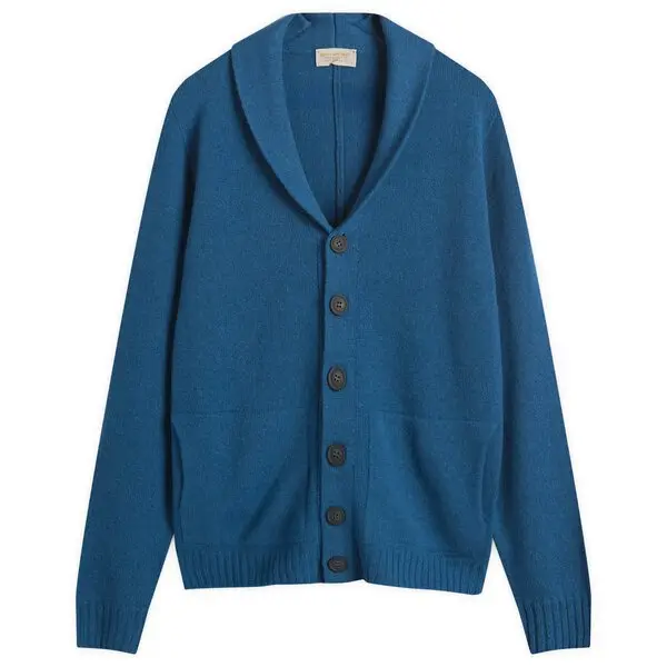 John Smedley Rockford Cashmere Shawl Collar Cardigan - Seaway