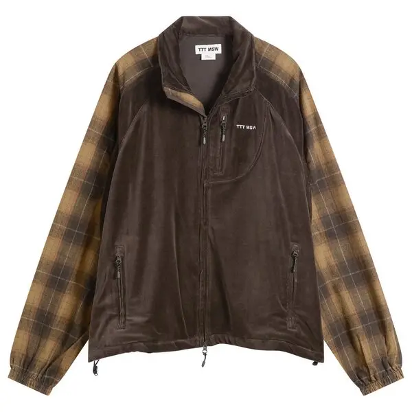 TTT MSW Velours Track Jacket - Brown