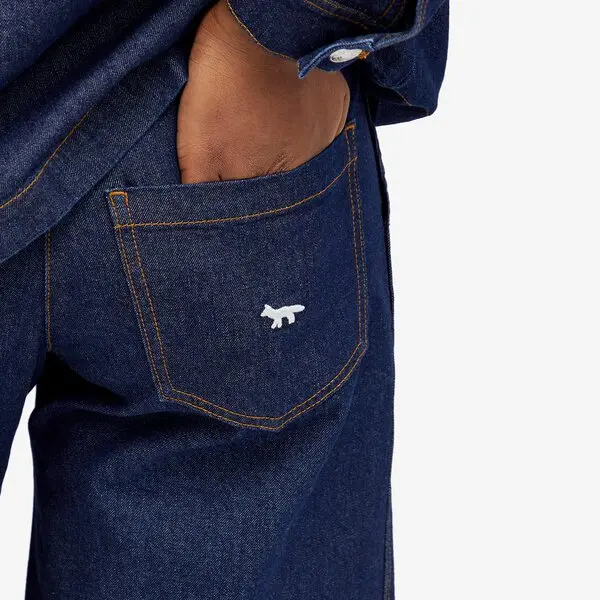 Maison Kitsuné Workwear Denim Bermuda Shorts