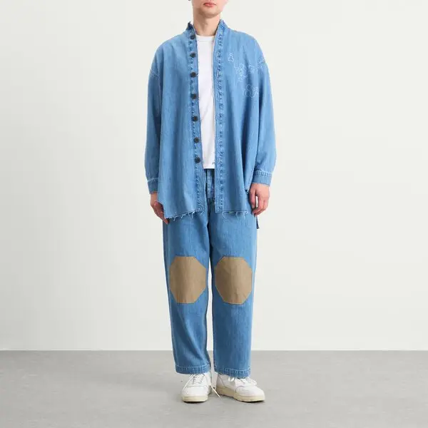 EBIT Denim Pant With Octagon Patch