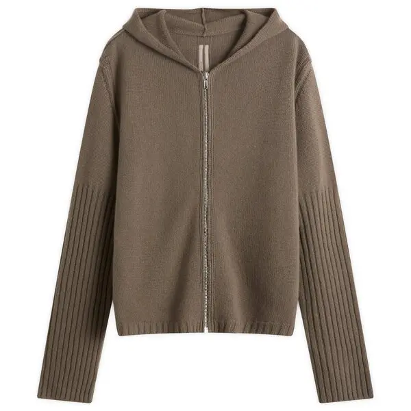 Rick Owens Knit Zip Through - Dust
