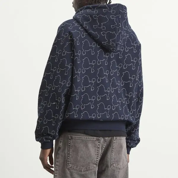 TTT MSW Dog Embroidery Zip Hoodie