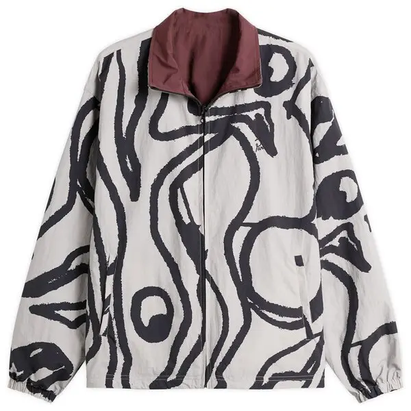 PARRA Freak Scene Reversible Track Top In | Size: | 100% Cotton | End Clothing - Grey