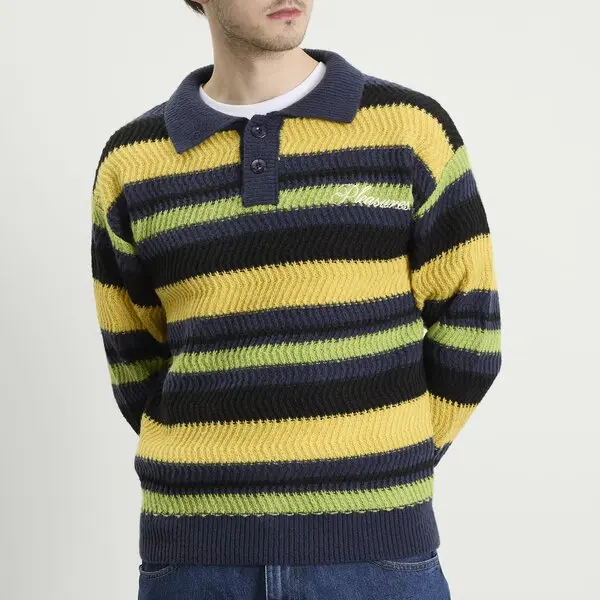 PLEASURES Cooper Polo Sweater