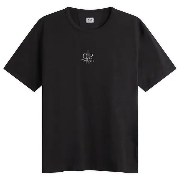 C.P. COMPANY Embroidered Sailor 1020 T-shirt - Black