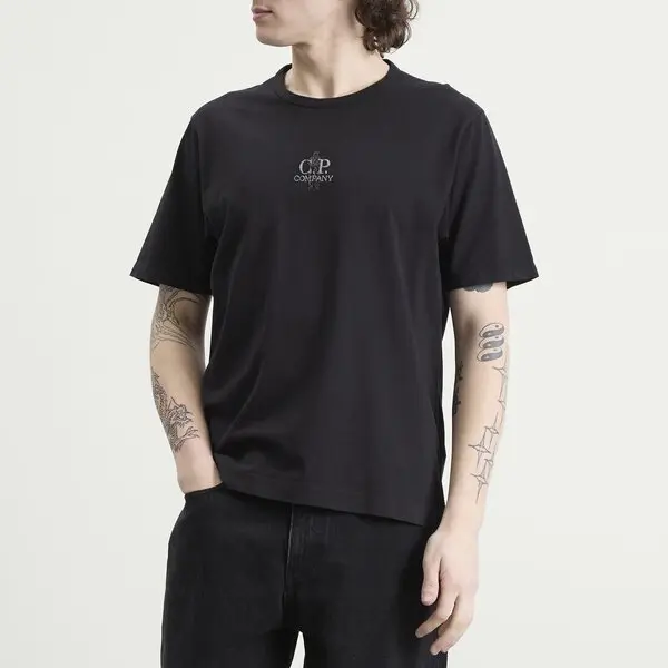 C.P. COMPANY Embroidered Sailor 1020 T-shirt - Black