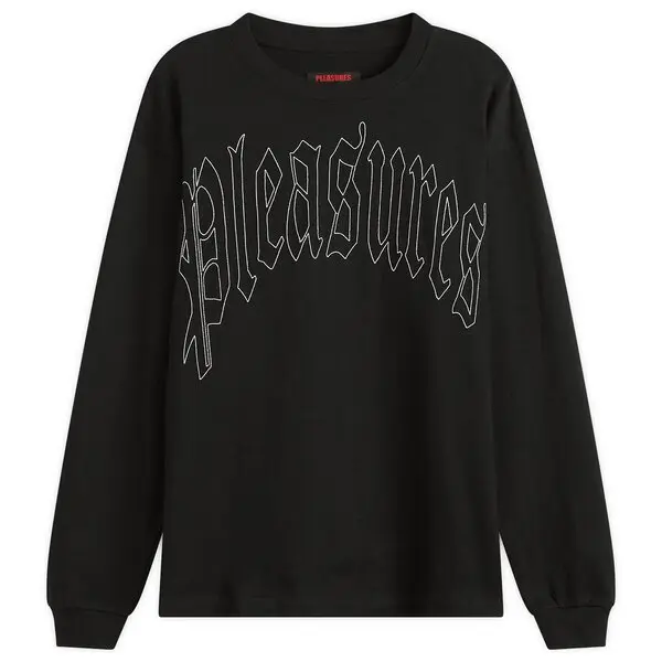 PLEASURES Twitch Long Sleeve T-shirt - Black