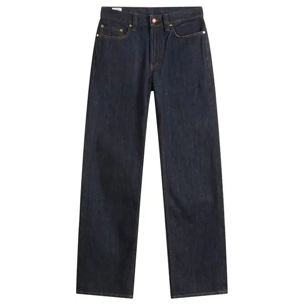 Casablanca Selvedge Embroidered Laurel Jeans - Indigo