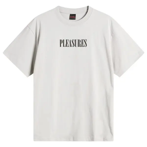 PLEASURES Exhibition T-shirt - Silver