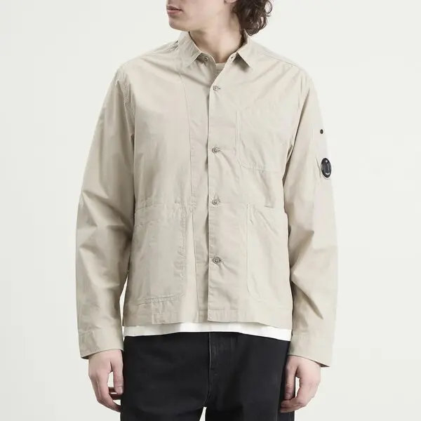 C.P. COMPANY Popeline Lens Overshirt