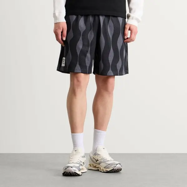 PARRA Waved Mesh Shorts