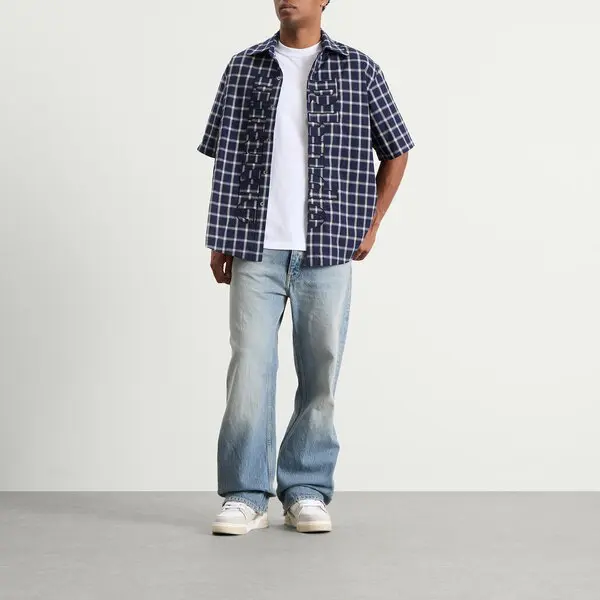 Rhude Center Logo Button Up Shirt