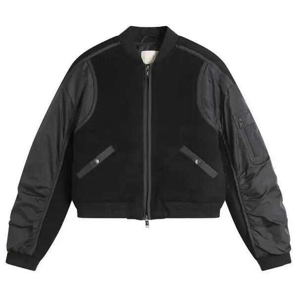 STEL Down Filled Bomber Jacket - Black