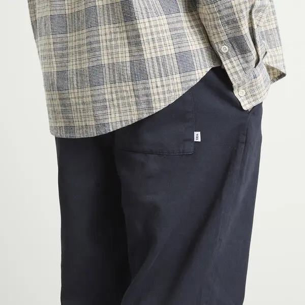 WAX LONDON Kurt Twill Trousers - Navy