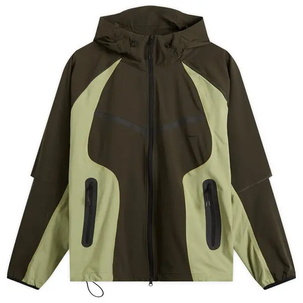 Nike Tech Woven Full Zip Jacket - Sequoia/green/black