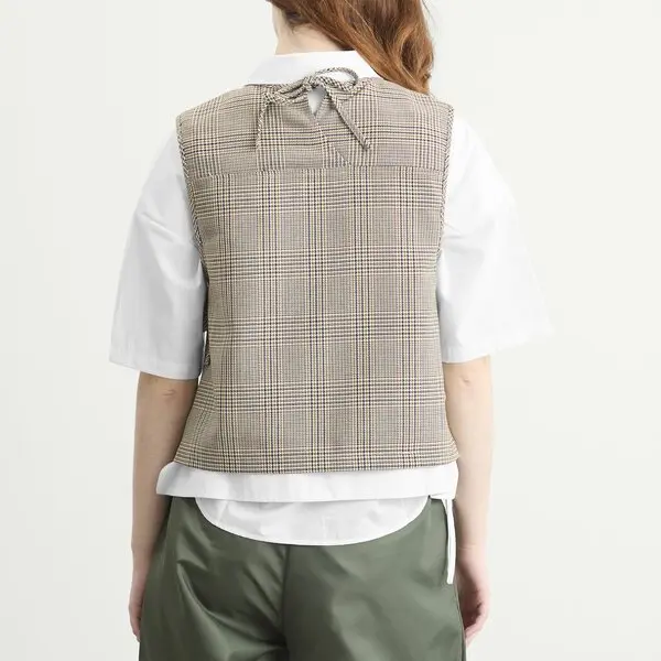 STEL Tie Side Check Tank Top