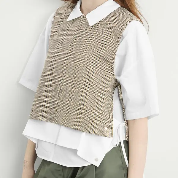 STEL Tie Side Check Tank Top