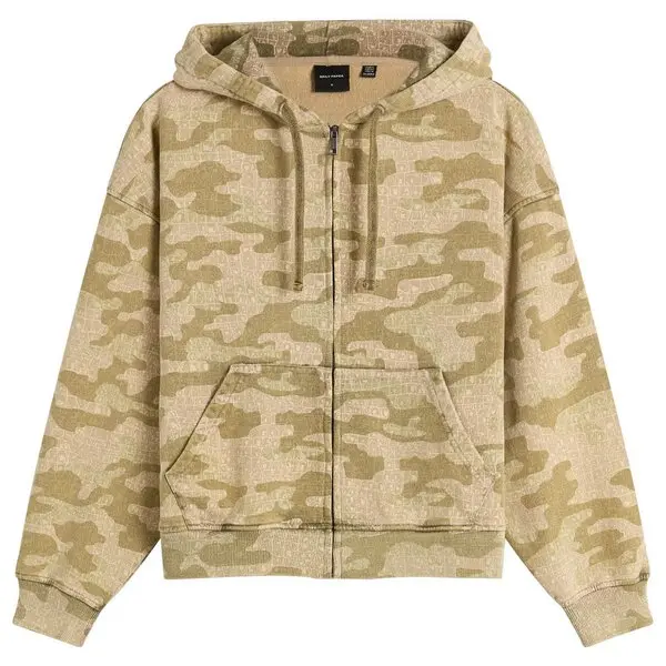 DAILY PAPER Boxy Zip Hoodie - Camo