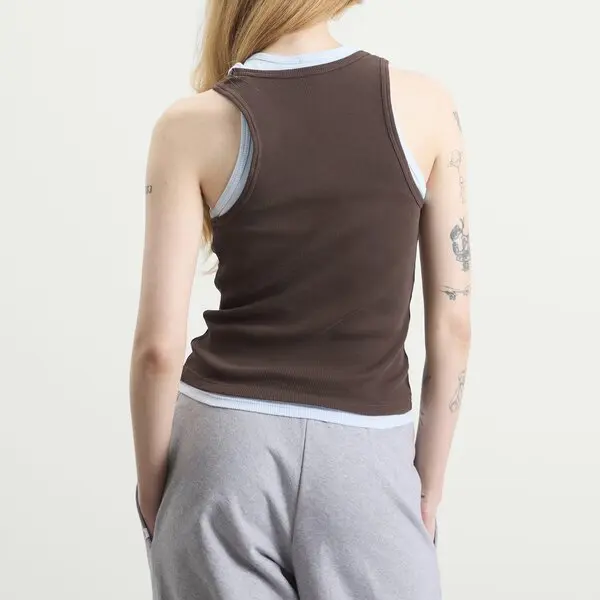CHARLES JEFFREY Double Logo Tank Top