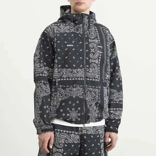 F.C. REAL BRISTOL Bandana Print Hooded Jacket