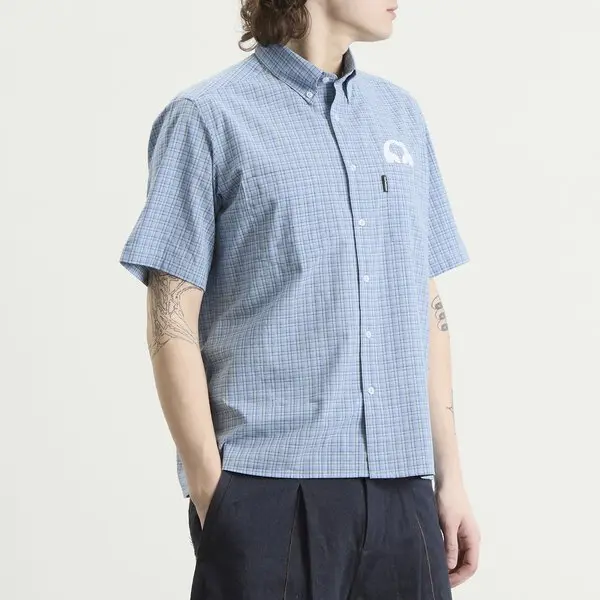 NO PROBLEMO Alien-o Print Check Shirt