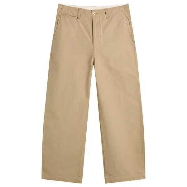 Visvim Wide Chino Trousers In | Size: | 100% Cotton | End Clothing - Beige