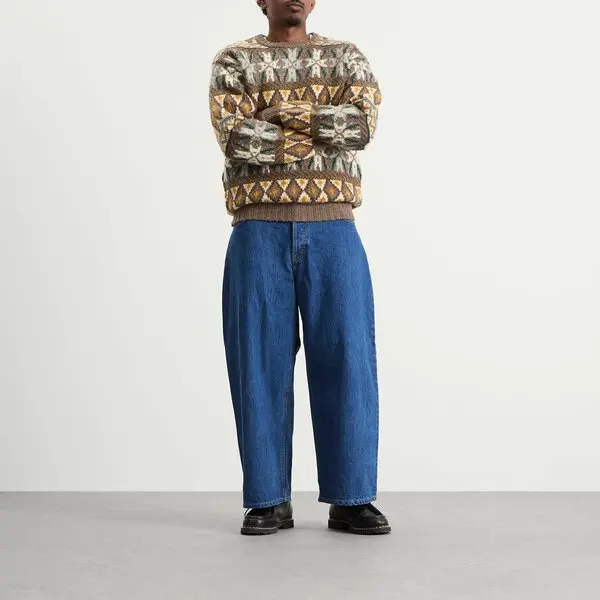 BEAMS Fair Isle Crew Neck Jumper