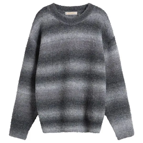 FRIZMWORKS Gradation Boucle Knit - Gray