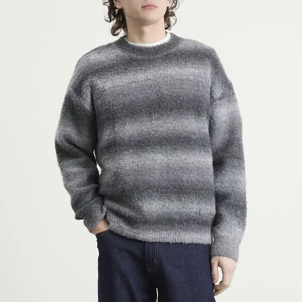 FRIZMWORKS Gradation Boucle Knit - Gray