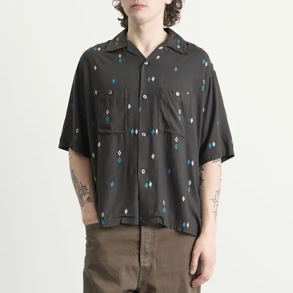 UNLIKELY DRY GOODS Argyle Rayon Shirt