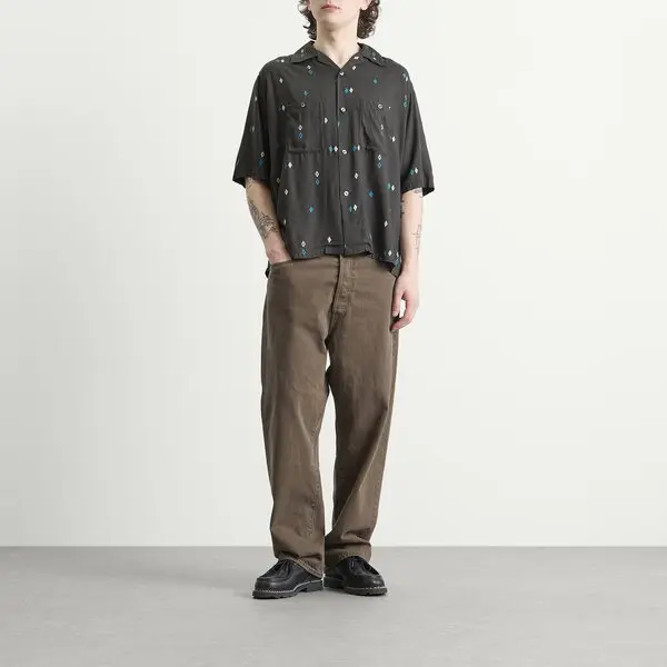 UNLIKELY DRY GOODS Argyle Rayon Shirt