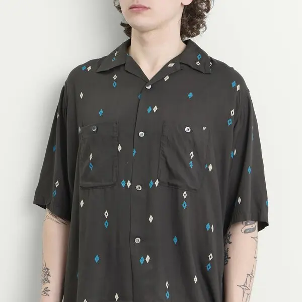 UNLIKELY DRY GOODS Argyle Rayon Shirt