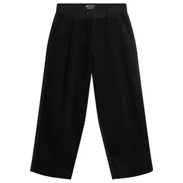 MERELY MADE Wide Leg Cord Trousers - Black
