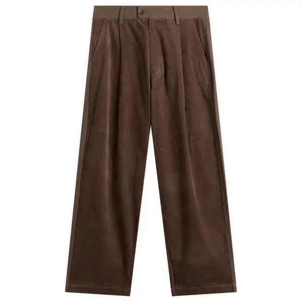 MERELY MADE Wide Leg Cord Trousers - Brown