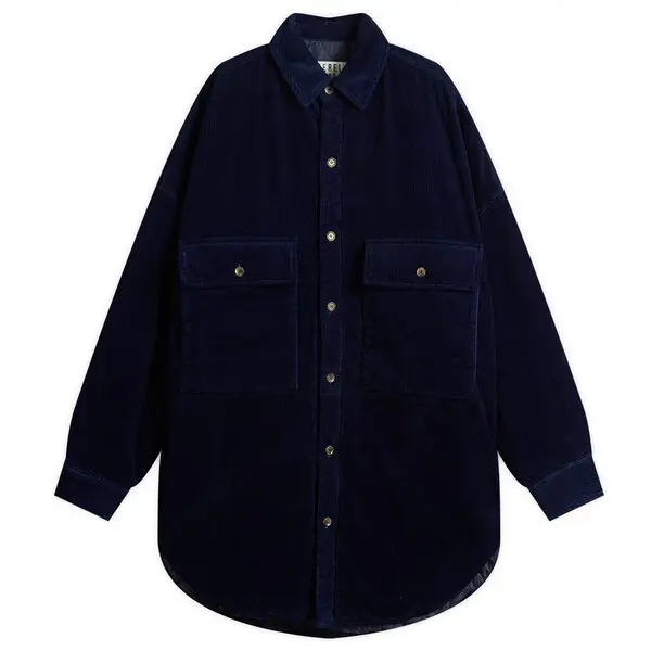 MERELY MADE Corduroy Overshirt - Navy