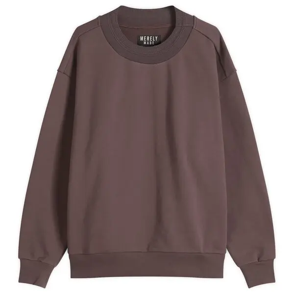 MERELY MADE Wide Rib Sweatshirt - Brown