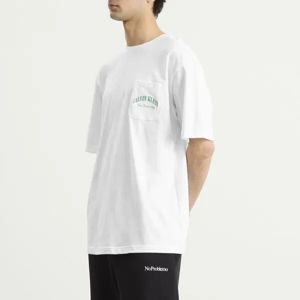 Calvin Klein Heritage Crest Cotton Poplin T-shirt