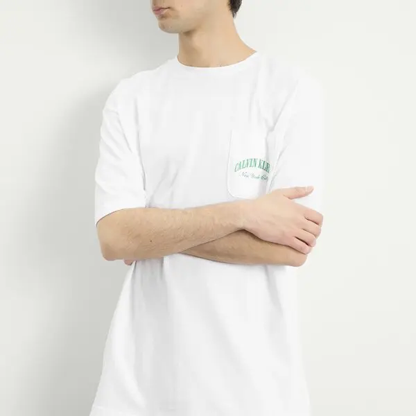 Calvin Klein Heritage Crest Cotton Poplin T-shirt