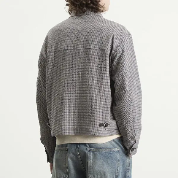 MFPEN Check Cropped Mail Jacket