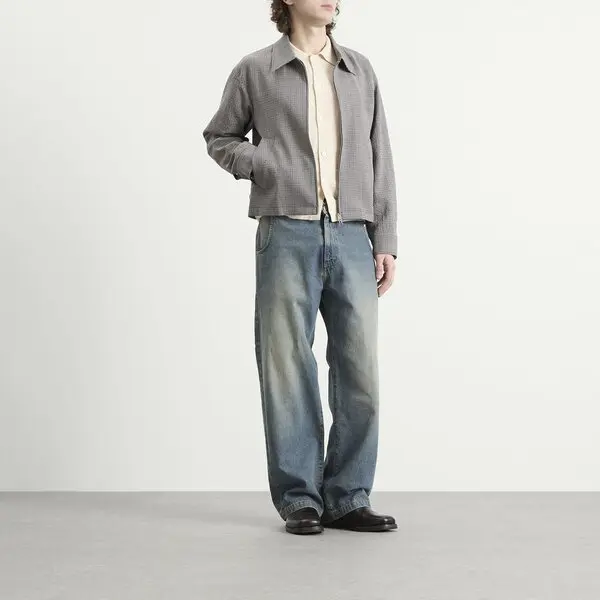 MFPEN Check Cropped Mail Jacket