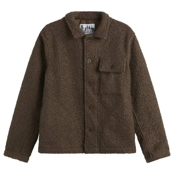 CAFÉ MOUNTAIN Curly Boxy Explorers Jacket - Moss