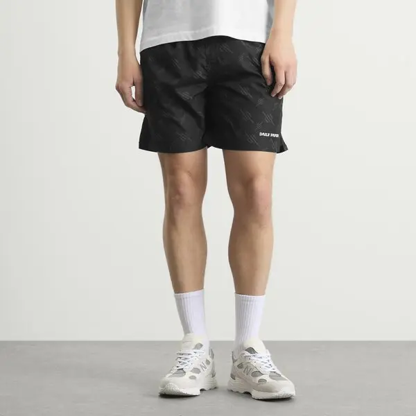 DAILY PAPER Irregular Monogram Swim Shorts