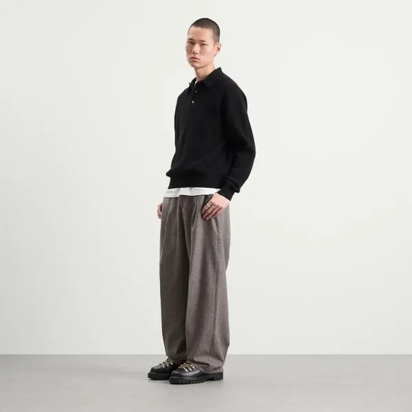 RONNING Long Sleeve Knit Polo