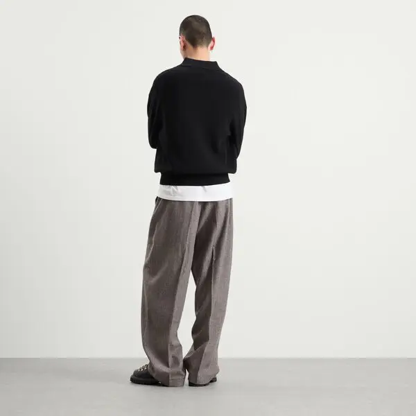 RONNING Long Sleeve Knit Polo