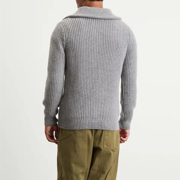 Armor Lux Half Zip Rib Knit Jumper