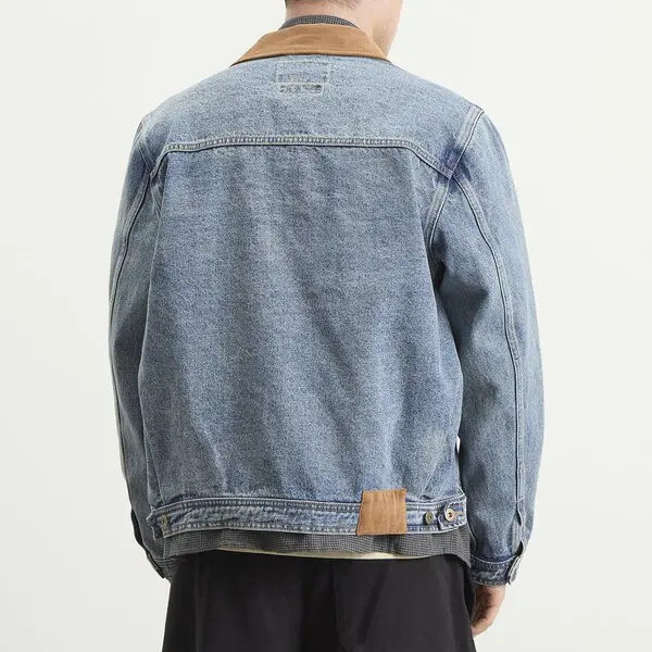 FRIZMWORKS Washed Denim Trucker Jacket