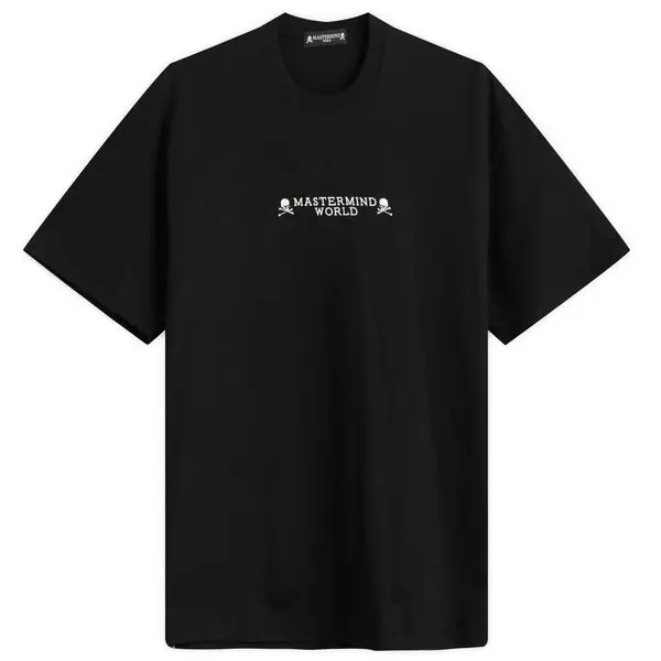 MASTERMIND WORLD I Do Not Care" Short Sleeve T-shirt - Black