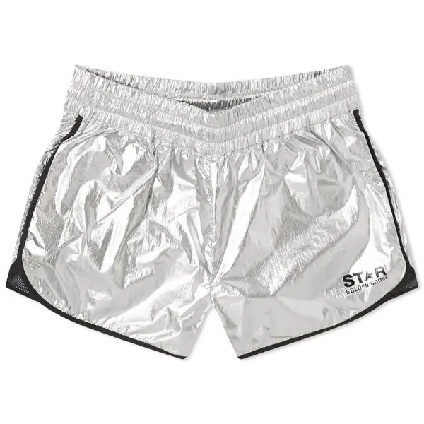 GOLDEN GOOSE Star Shorts - Silver/black