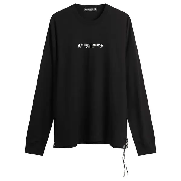 MASTERMIND WORLD I Do Not Care" Long Sleeve T-shirt - Black